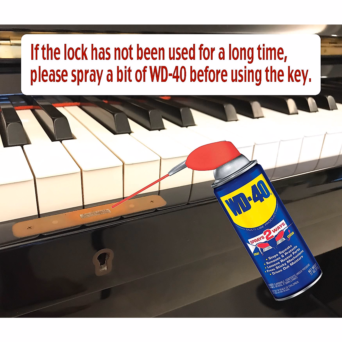 NeoPRO Piano Lock Key Generic fit for YAMAHA KAWAI Upright(Vertical) Grand(Baby) Piano (YAMAHA Upright Piano)