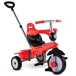 smarTrike Breeze Toddler Tricycle for 1,2,3 Year Olds - 3 in 1 Multi-Stage Trike, Red