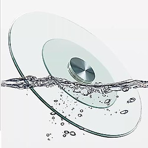 DOUKI Tempered Glass Rotating Tray Large Lazy Susan Turntable For Dining Table 39inch Swivel Tabletop Serving Plate With Swivel Assist System (Color : Clear, Size : 85cm(33inch))