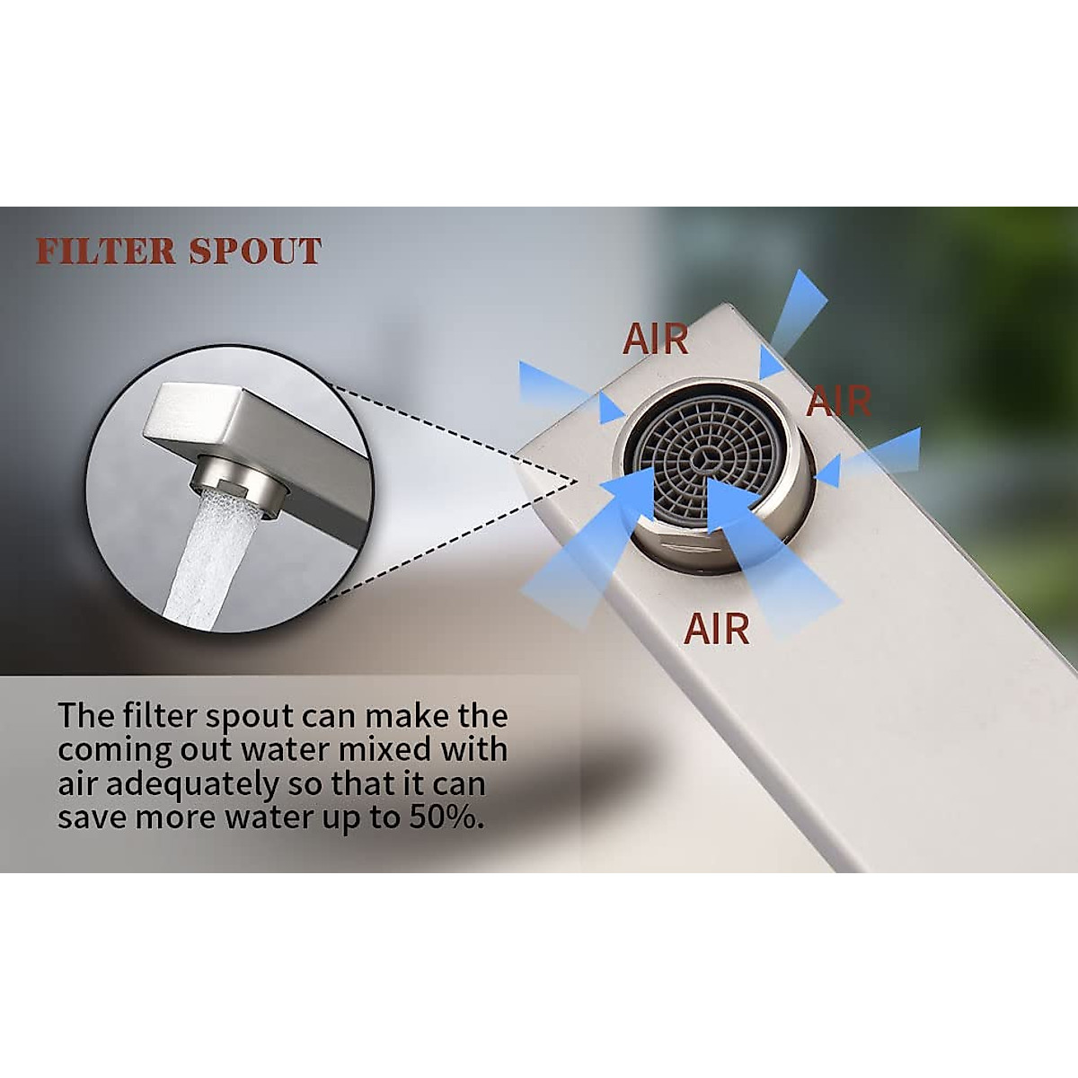 Wall Mount Faucet for Bathroom Sink or Bathtub,Mixed Finish Single Handle 2 Holes Brass Rough-in Valve Included (Brushed Nickel)