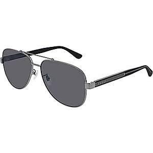 Sunglasses Gucci GG 0528 S- 007 RUTHENIUM/GREY CRYSTAL, 63-14-150