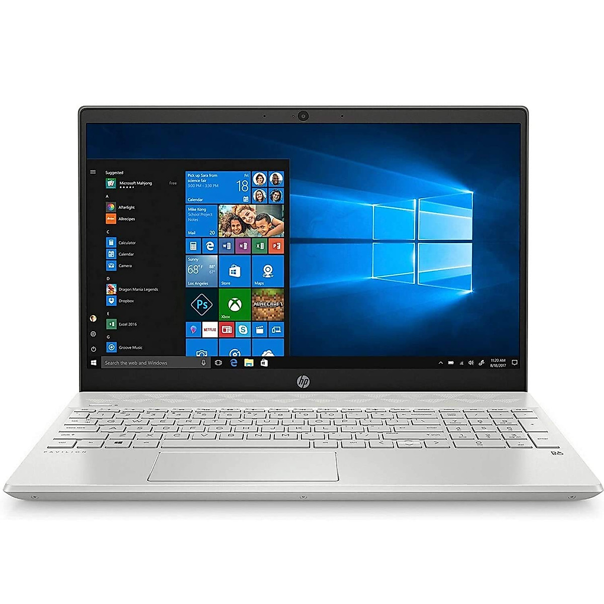 2021 HP Pavilion 15.6" Fhd 1920X1080 IPS Laptop, 11th Gen Intel Core i7-1165G7 8GB Ram 128GB M.2 SSD backlit Wifi 6 ,Windows 10 Home 64 Plus, Silver