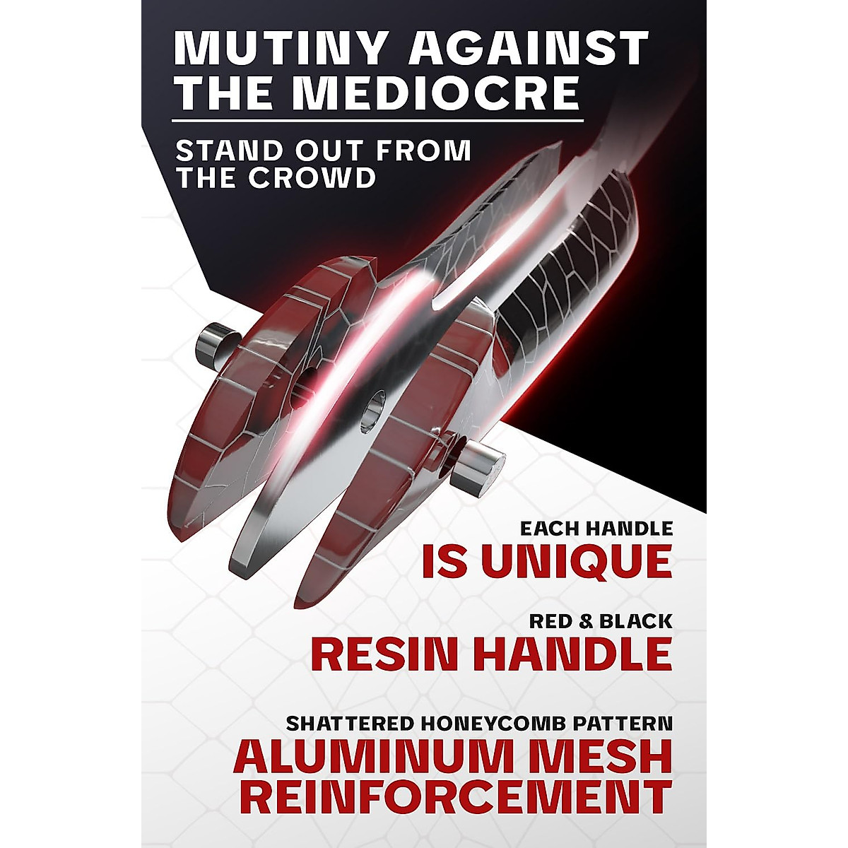 Dalstrong Chef Knife - 9.5 inch - Scorpion Series - Exclusive Japanese V12 Ultra Steel - Black Damascus - Black & Red Honeycomb Resin Handle - Rock-chops, Slicing, Skinning Gift Knife-Leather Sheath