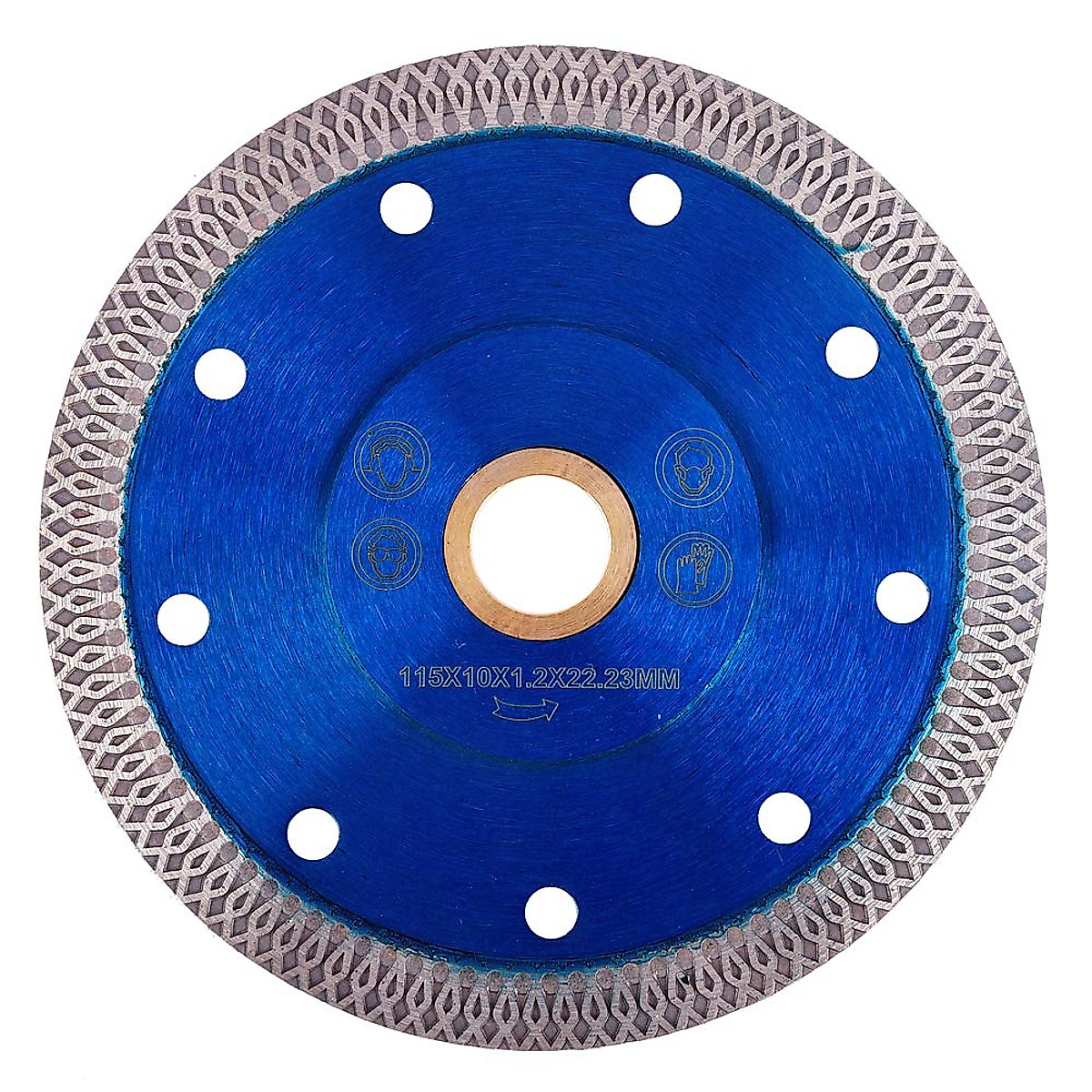 GoYonder 4.5 Inch Super Thin Diamond Saw Blade for Cutting Porcelain Tiles,Granite Marble Ceramics (4.5" -Blue (10 pcs))