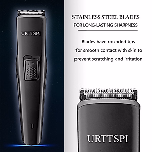 URTTSPI Cordless, Rechargeable,Electric Beard Mustache Hair Precision Trimmer Coded Guide Comb for Men
