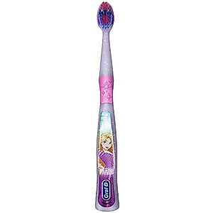 Oral-B Princess Toothbrush for Little Girls, Children 3+, Extra Soft, Characters Rapunzel - 1 Count