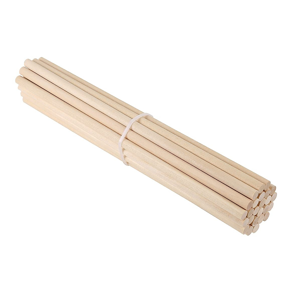 Wooden Dowel Rods 3/8 inch x 12 inch for Crafting and Macrame 25 Pack by Craftiff (Pack of 25)
