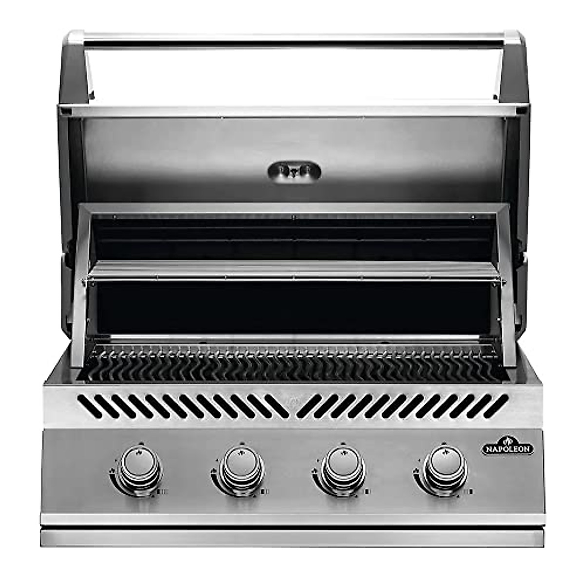 Napoleon Built-In 500 Series 32-Inch Built-In Gas Barbecue Grill Head - BI32NSS - Marine Grade Stainless Steel, Natural Gas, 4 Main Burners, 7.5 mm Stainless Steel Grids