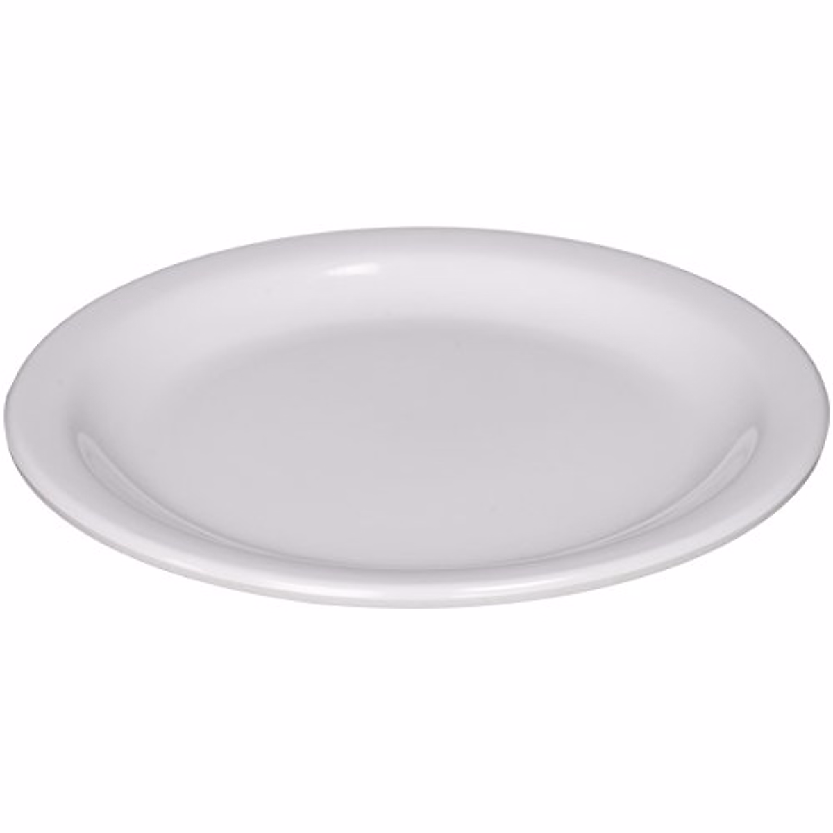 Winco MMPR-6W Round Melamine Plate, 6.5-Inch, White ( 12 Count ),Medium