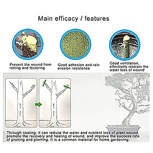 2pcs Plant Restoring Regrowth Sealant, Tree Pruning Sealer, Plant Restoring Regrowth Sealant, Tree Wound Bonsai Cut Paste, Bonsai Tree Wound Paste