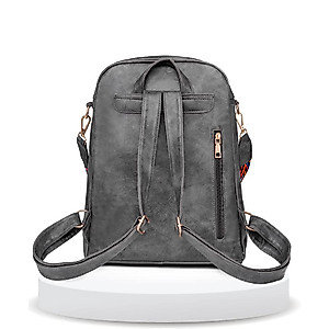 Backpack Purse for Women Fashion Vegan Leather Designer Travel Large Convertible Ladies Shoulder Bags (0298 Sky)