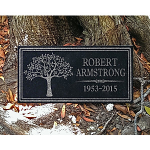 In Loving Memory Personalized Granite Memorial Stone Sympathy Remembrance of Dad Mom Child