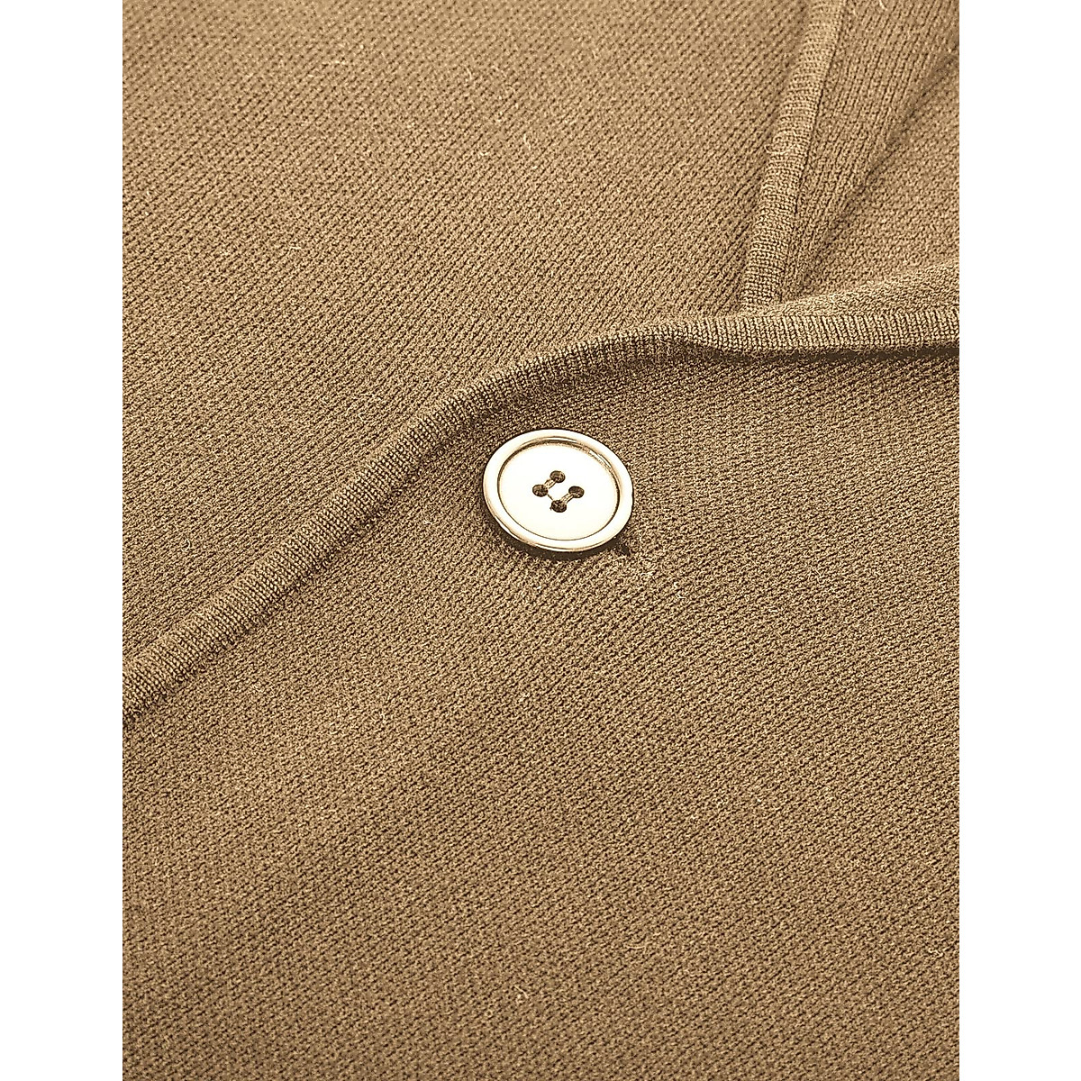 Men Cardigan Sweaters Jacket Stylish Regular Fit Notch Lapel Knit Blazer Sport Coat Business Work Blazer Camel XL