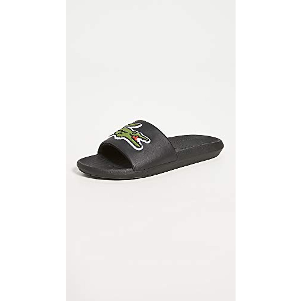 LacosteMensCroco Slide SandalBlack/Green10