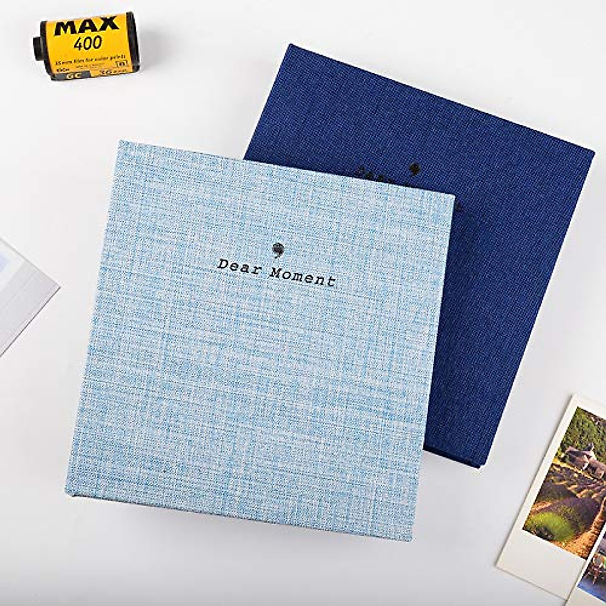 Ablus 100 Pockets Mini Photo Album - Fits for Fujifilm Instax Mini 9 Mini 8 Mini 90 Mini 25, Polaroid Snap PIC-300, Kodak Mini 3-Inch Film（Blue）