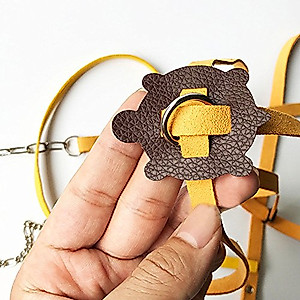 Vehomy Turtle Leash Lizard Leash Tortoise Harness Strap Pet Collar Leash Tortoise Walking Lead Control Rope S