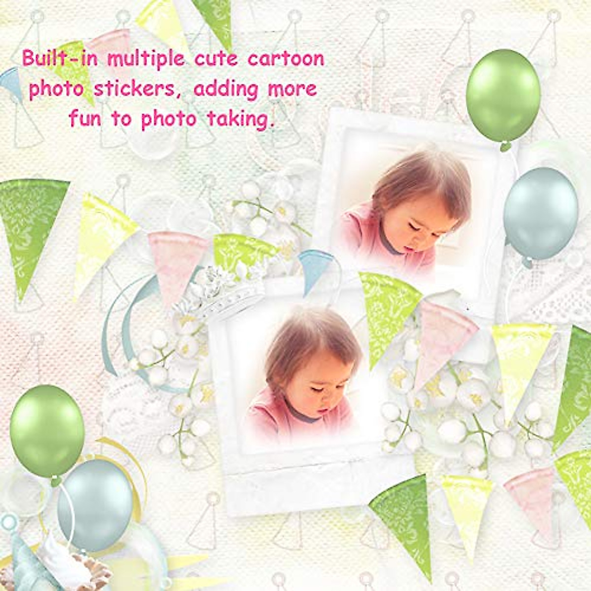 KOSDFOGE A100 12MP Mini Cute Digital Video Camera DV Toy with 2.0in Screen for Children Kids(Yellow)