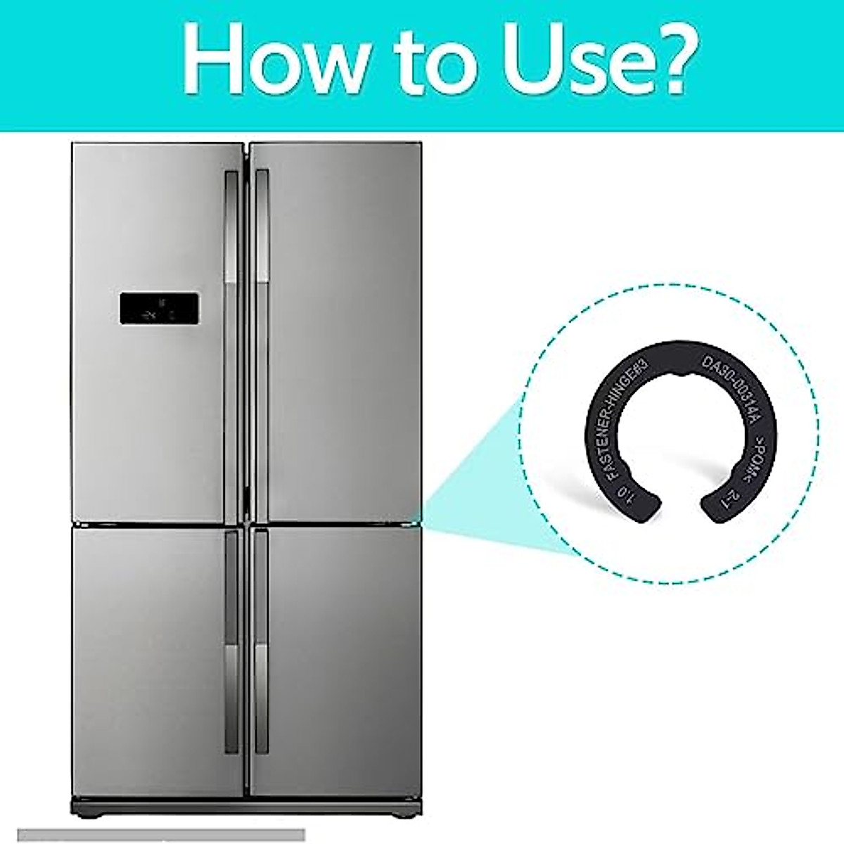 Hinge Shim Refrigerator Door DA99-04158A For Samsung 3282540, DA60-00314C, PS6448337 DA99-04158A AP5668209