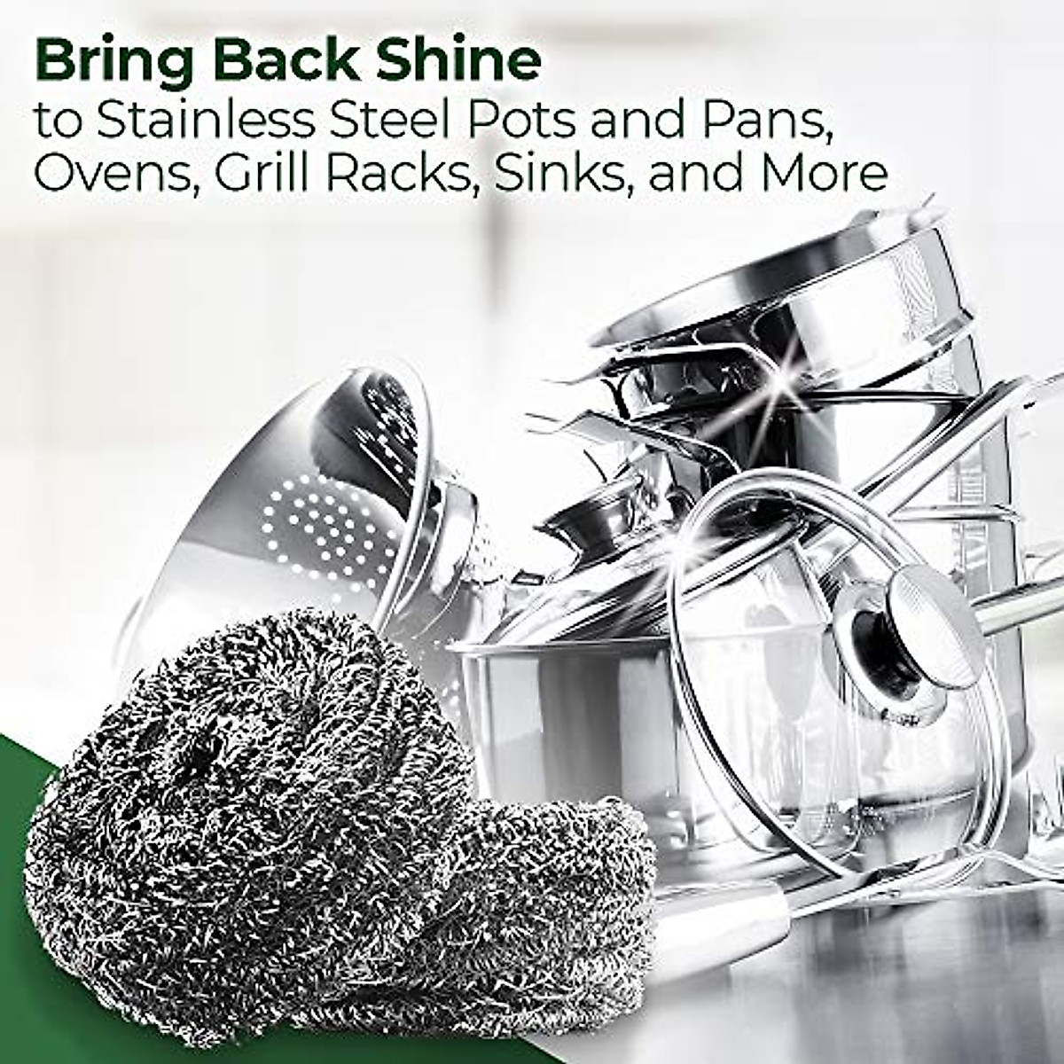 Stanley Home Products Stainless Steel Kitchen Scouring Cleaners (4 Cleaners Included)