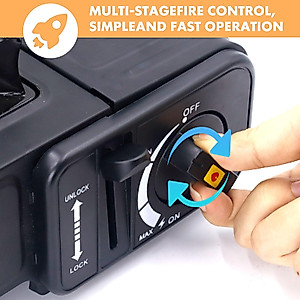 ShellKingdom Camping Stove Portable Outdoor Emergency Butane Stove Burner with Carrying Case For Camping, Picnics, Hiking, BBQ