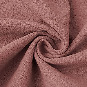 LYXIOF Toddler Baby Girl Cotton Linen Dress Ruffle Sleeve Halter Sleeveless Kids Casual Dresses Dark Pink 90CM
