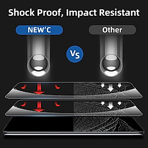 NEW'C 3 Pack Designed for OnePlus 10T 5G (6.7") Screen Protector Tempered Glass, Anti Scratch, Bubble Free, Ultra Resista