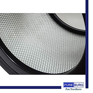 PUREBURG Replacement True HEPA Filter Kit Compatible with Honeywell 24000 50250-S, H13 Activated carbon Pre-Filter Air Clean Dust VOCs