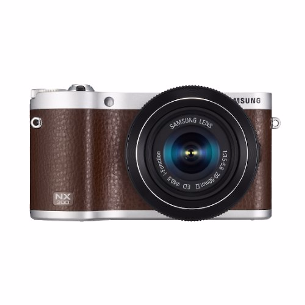 Samsung NX300 20.3MP CMOS Smart WiFi Mirrorless Digital Camera with 20-50mm Lens and 3.3" AMOLED Touch Screen (Brown)