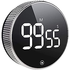 Timers, Kitchen Timer for Kids, Digital Countdown Magnetic Egg Timer for Cooking, with Constant Light Function for classrooms, Quiet for Children and Teachers…