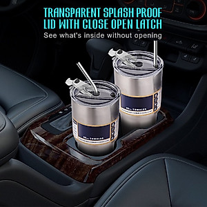 SENHAI 30 oz Tumbler Lids, Fits for YETI Rambler, Ozark Trail, Old Style Rtic and More, 3 Pack Spill-proof Splash Resistant Lids Covers for Tumblers Cups (Gray)