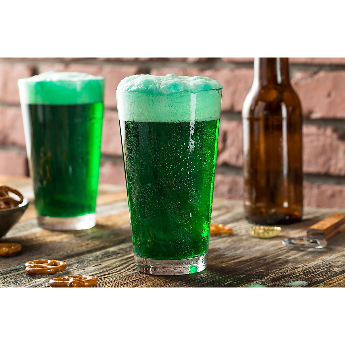 Necessia Heat-Tempered Durable Rim Pint Beer Glasses - 16oz, Set of 6 - Premium Quality, Stylish and Long-Lasting Beverage Glassware, Perfect for Home Bars, Restaurants, and Parties, Classic Design