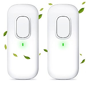 Negative Ion Generator 2 Pieces Home Plug in Air Purifier Portable Air Freshner White Mobile Air Ionizer Filterless Plug in Air Filter Highest Output Air Cleaner for Remove Dust, Odor, Pollutants
