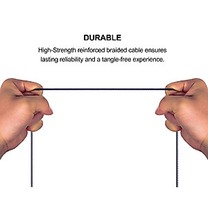 Cable Boom Microphone - Volume Control for PlayStation PS4 or Xbox One Controller, PC, Tablet ,Laptop, Smartphone - Boompro Gaming Mic compatible with V-Moda or Most Other 3.5mm Jack Headphone 150CM