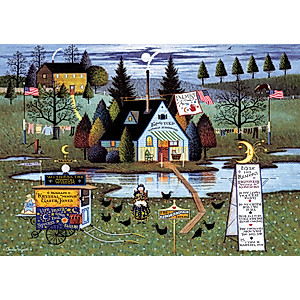 Buffalo Games - Charles Wysocki - Know it All - 300 Piece Jigsaw Puzzle for Adults -Challenging Puzzle Perfect for Game Nights - Finished Size is 21.25 x 15.00