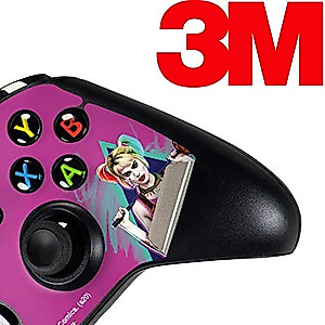 Skinit Decal Gaming Skin Compatible with Xbox One Controller - Officially Licensed Warner Bros Fierce Harley Quinn Design