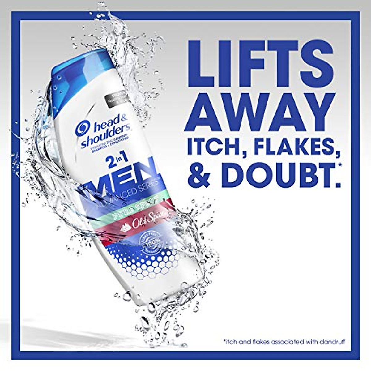 Head & Shoulders Old Spice Pure Sport Dandruff 2 in 1 Shampoo and Conditioner, 21.9 fl oz