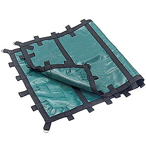 Covers Outdoor Garden Inground Pool Safety, Green Rectangle Mesh, Easy Installation, Includes All Needed Hardware (Size : 400×600cm/13×19ft)