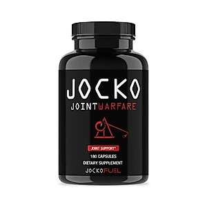 Origin Jocko Fuel Joint Support Supplement - Glucosamine Chondroitin MSM for Joint Pain, Mobility, & Flexibility w/Turmeric & Boswellia (180 Capsules)