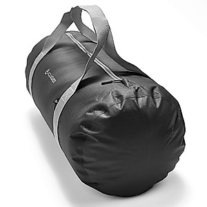 AquaQuest Kuta Zip Duffel - 100% Waterproof Body + Water Resistant Zip, Tough, Lightweight, Practical - Protective Minimalist Bag for Sport, Gym, Travel - 30L Black