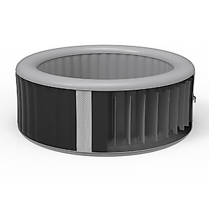 JLeisure Avenli London 181 Gallon 49 Inch 2 to 3 Person Inflatable Hot Tub Spa with Control Panel, Insulated Tub Cover and Floor Protector, Black