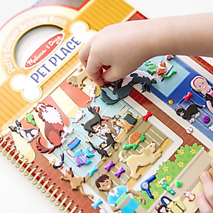 Melissa & Doug Puffy Sticker Activity Books Set: Cool Careers and Pet Place