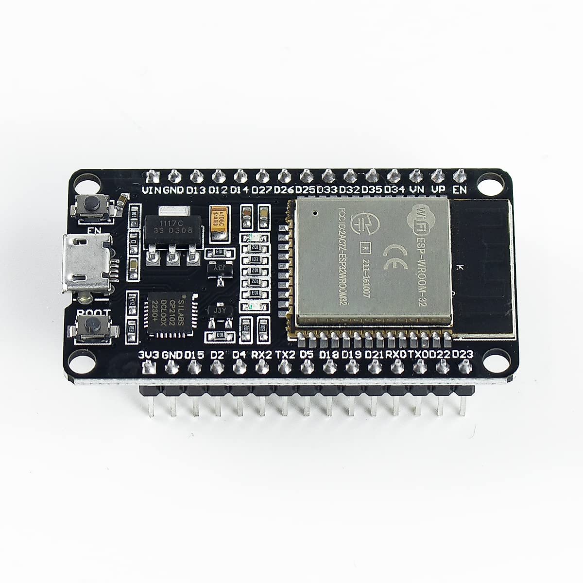 Hosyond 2Pack ESP-WROOM-32 ESP32 Development Board WiFi + Bluetooth CP2102 Dual Core 2.4Ghz Microcontroller Compatible with Arduino