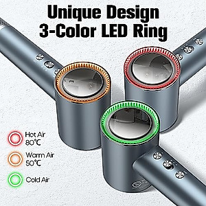 Hair Dryer, High-Speed Blow Dryer with 110000RPM Brushless Motor, Release 200 Million Negative-Ion for Professional Hair Care, Thermo-Control Compact Hairdryer for Salon/Travel