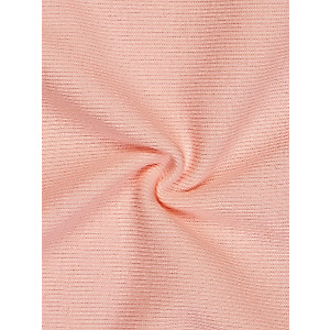 Baby Girls Long Sleeve Winter Ribbed Knit Dress Lace Layered Ruffle Dress for Christmas Holiday (Pink, 12-24M)