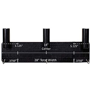 Poolmaster 35601 Mounted/Hanging Outdoor Backyard Garden Tool Organizer Storage Rack, Black