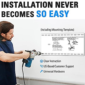 Mounting Dream Long Arm TV Wall Mount for 37-75 Inch TV, Corner TV Wall Mount with 32” Long Extension, Full Motion TV Mount Swivel & Tilt, Fits Max VESA 600x400mm,100 lbs, 16”,18”,24” Studs MD2285-LA