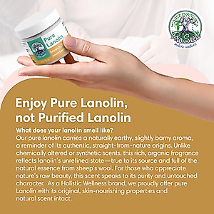 ProSeed Handmade Pure Lanolin Balm – US Pharmacopeia Grade for Moms, Babies & Skin Essentials – Single Ingredient Moisturizer for Dry, Sensitive Skin – Glass Jar, 2oz