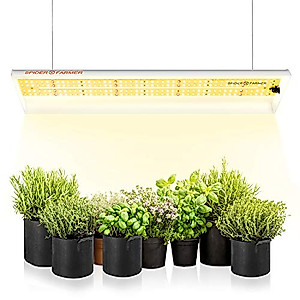 SPIDER FARMER SF-300 LED Grow Light Sunlike Full Spectrum Plant Grow Lights for Indoor Plants Hydroponics Seeding Veg Flower Energy Saving & High Efficiency Growing Lamp 192 Diodes
