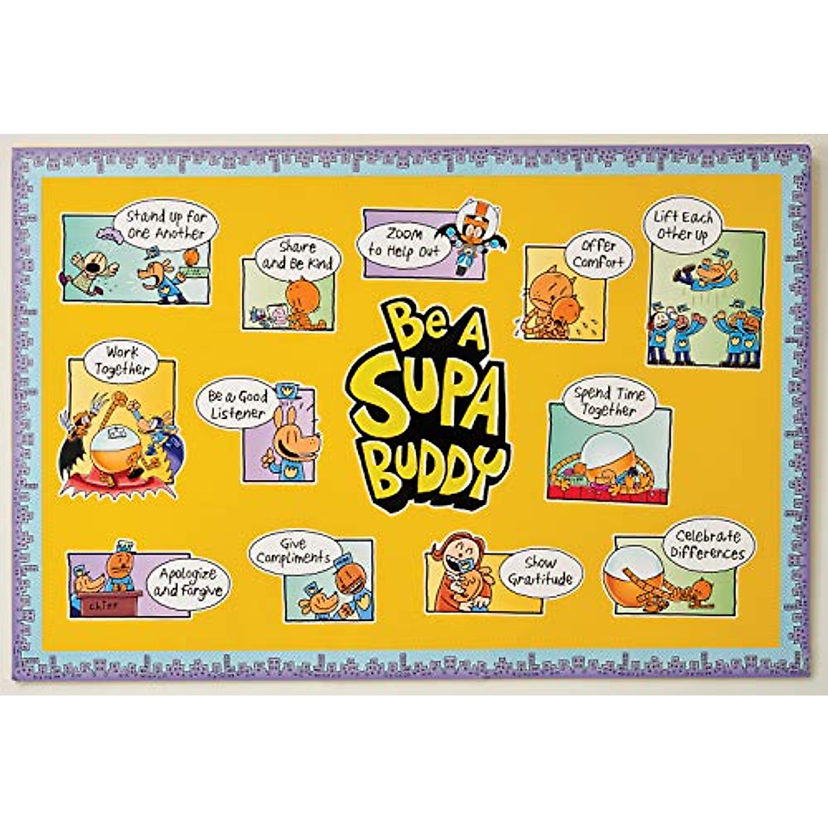 Dog Man Be A Supa Buddy Bulletin Board