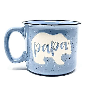 Papa Bear Coffee Mug for Dad, Father, Grandpa, Husband - Unique Fun Gifts for Men, Grandads, Grandfather, Grandad, Pop Gifts from Grandkids for Father's Day, Christmas, Birthday Presents for Grandpa